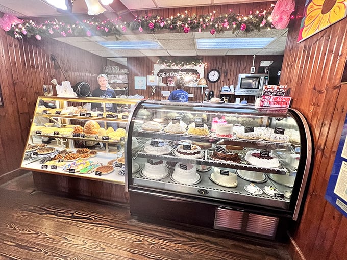 The bakery case&mdash;where diet plans go to die and "I'll just have a small piece" becomes the lie you tell yourself.