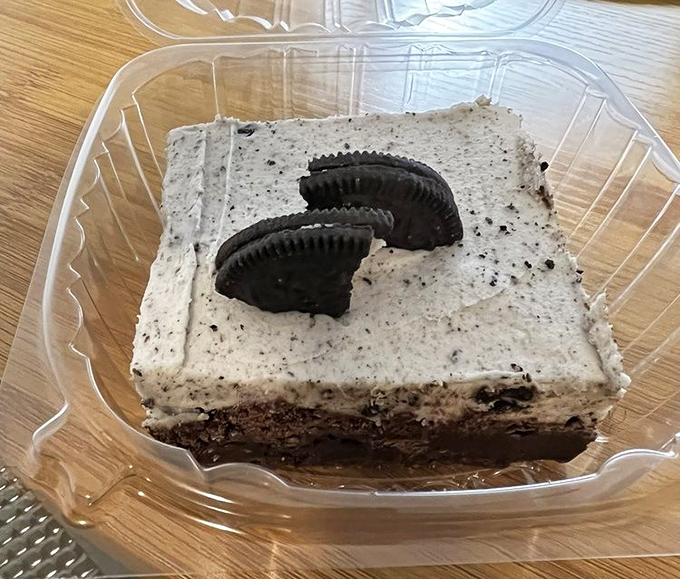 Cookies and cream perfection: this brownie doesn't just incorporate Oreos, it elevates them to new heights of dessert glory.