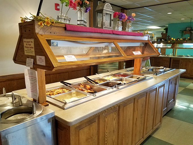 The buffet station&mdash;where diet plans go to die and memories are born. Worth every delicious calorie.