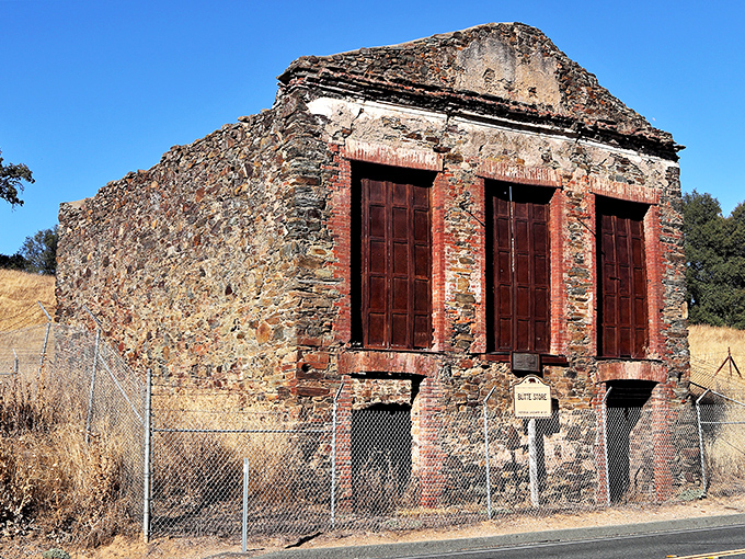 The Butte Store ruins stand defiant against time, a stone sentinel guarding Gold Rush memories. History that doesn't charge by the hour.