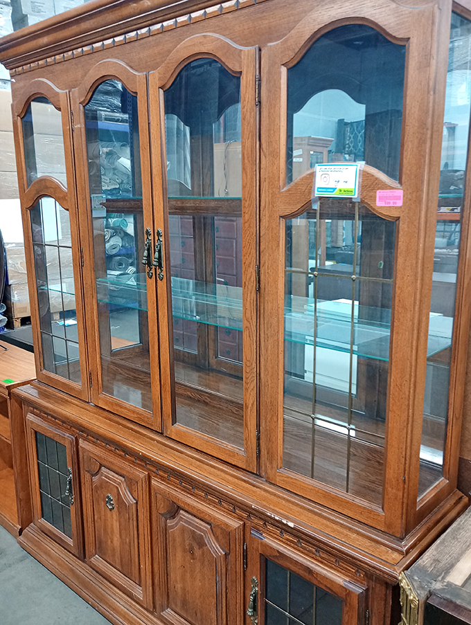 This isn't just a china cabinet&mdash;it's a time machine to Sunday dinners at Grandma's, complete with crystal and conversation.