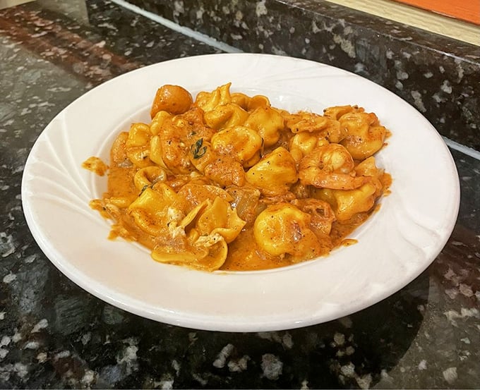 Cajun Seafood Sachette brings New Orleans flair to Italian tradition &ndash; a delicious cultural exchange on every forkful.
