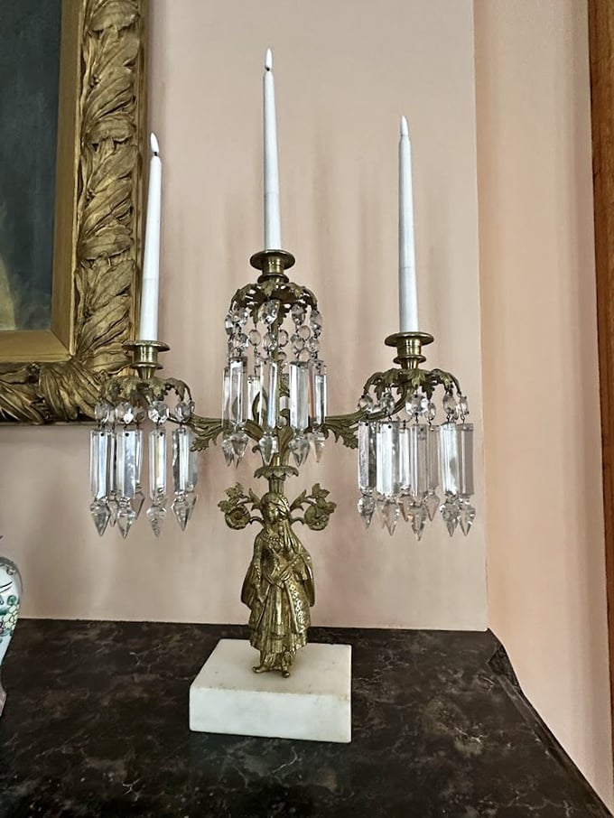 This ornate candelabra wasn't just for illumination&mdash;it was functional jewelry for the Victorian home, making electricity seem rather boring by comparison.