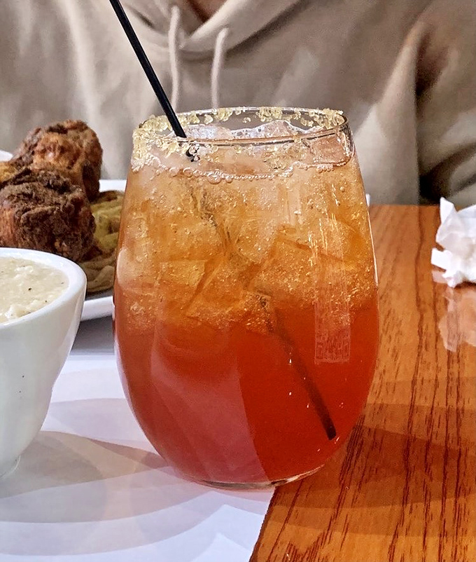 The Carolina Sunrise Mimosa &ndash; because sometimes breakfast needs a little sunshine in liquid form.