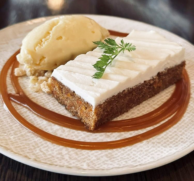 Their carrot cake redefines the genre &ndash; moist, perfectly spiced, with frosting that makes you wonder why you'd ever eat anything else.