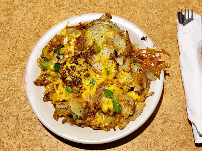 These loaded home fries are what potato dreams are made of&mdash;crispy, cheesy, and ready to cure whatever ailed you from the night before.