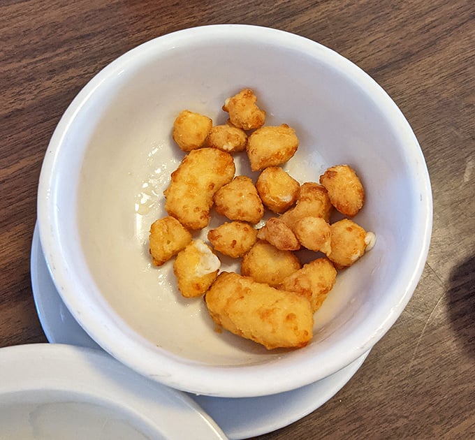 Cheese curds swimming in a pool of ranch&mdash;Wisconsin's version of caviar, only more democratic and infinitely more satisfying.