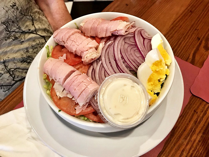 A chef's salad that doesn't skimp on the good stuff&mdash;where thinly-sliced ham and hard-boiled eggs aren't garnishes but main characters.