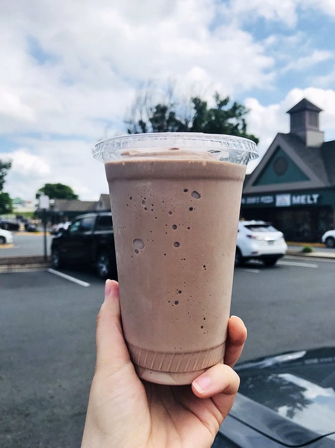 A chocolate milkshake so thick it defies gravity. The perfect companion for burger bliss and worth every calorie-induced guilt pang.