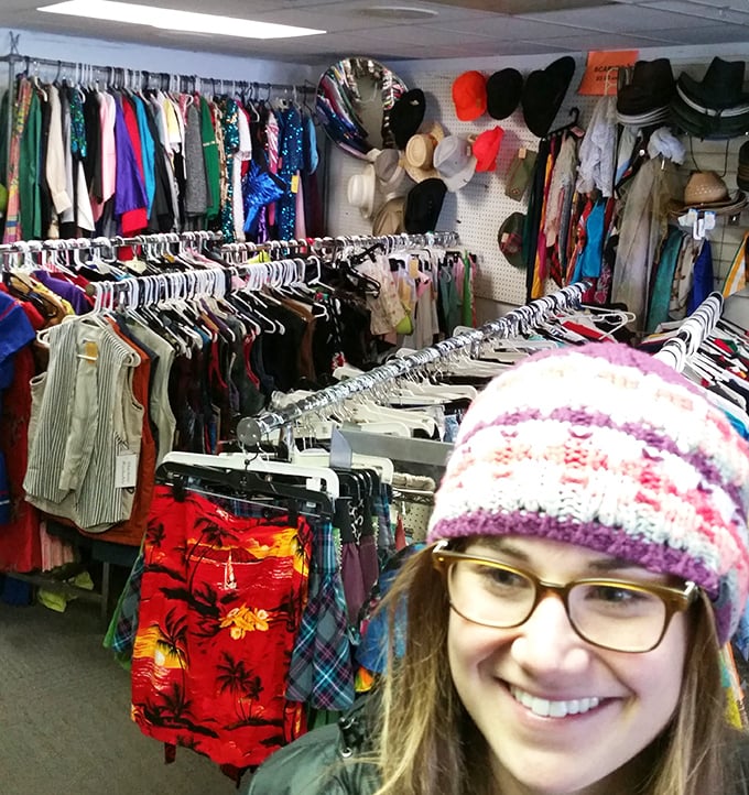 A rainbow of previously-loved fashion awaits its next chapter. In this clothing cornucopia, yesterday's trends become tomorrow's vintage statement pieces.