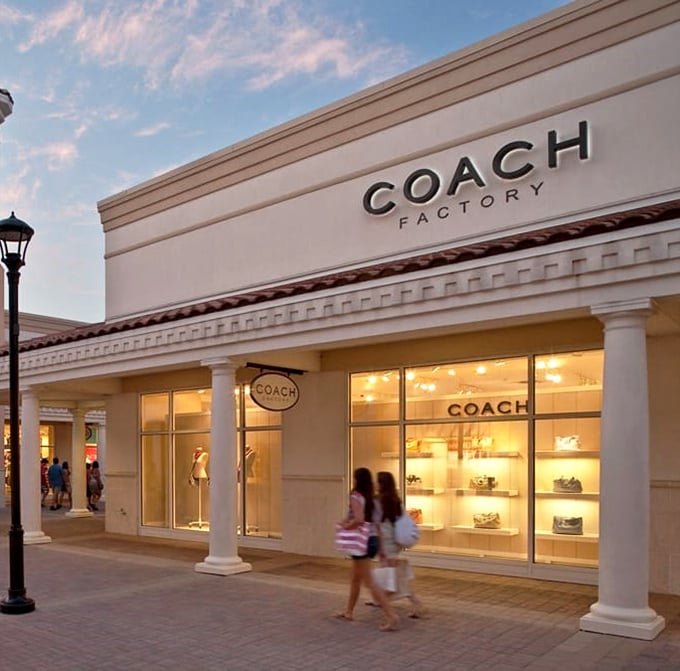 Coach Factory: where handbag dreams come true at prices that won't require a second mortgage. Window shopping that inevitably becomes actual shopping.