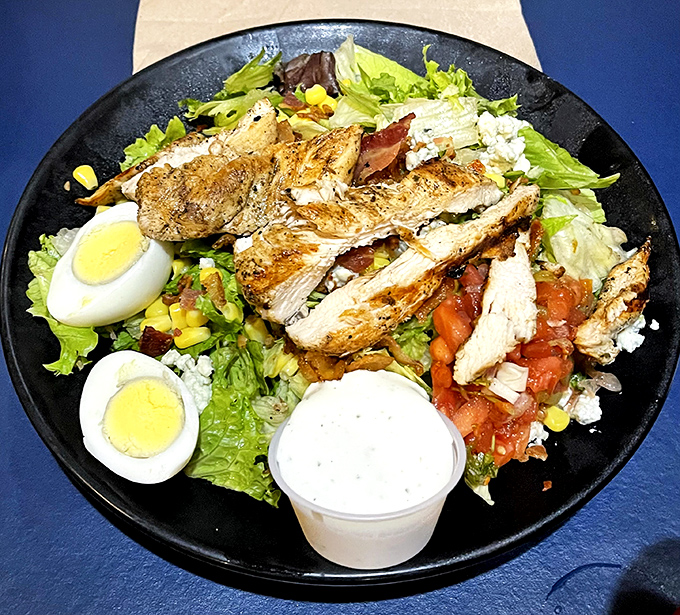 A Cobb salad that actually makes you excited about eating greens&mdash;protein-packed and arranged with the precision of a Renaissance painting.