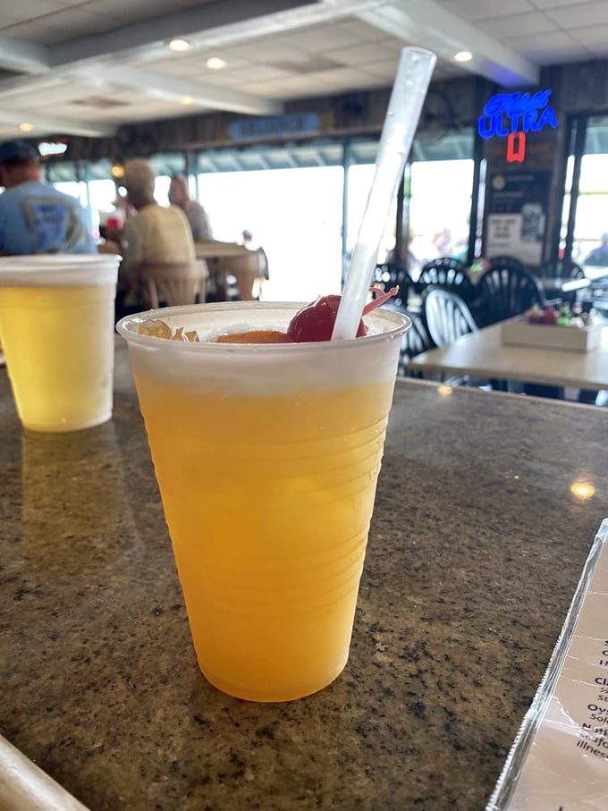 A frosty beverage that tastes twice as good with the Halifax River as your backdrop. Science hasn't explained this phenomenon, but Floridians know it's true.