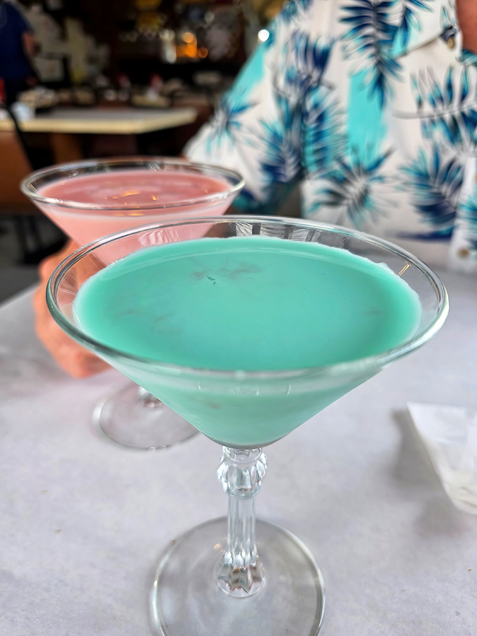 Tropical-hued cocktails that transport you to beachside bliss without leaving your suburban seafood sanctuary.