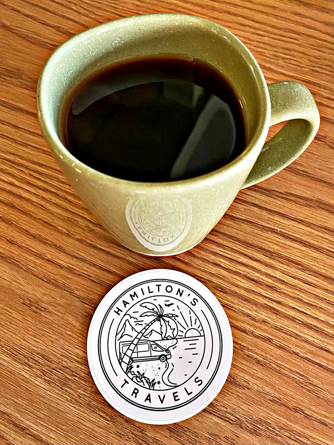 Coffee served in a mug substantial enough to feel like an accomplishment when you lift it&mdash;exactly as diner coffee should be.