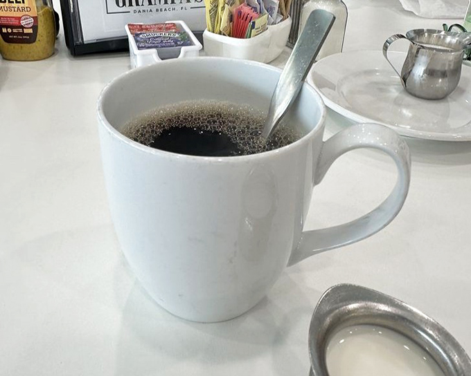 Coffee served hot, strong, and honest&mdash;the kind that doesn't need fancy names or elaborate preparation to start your day right.