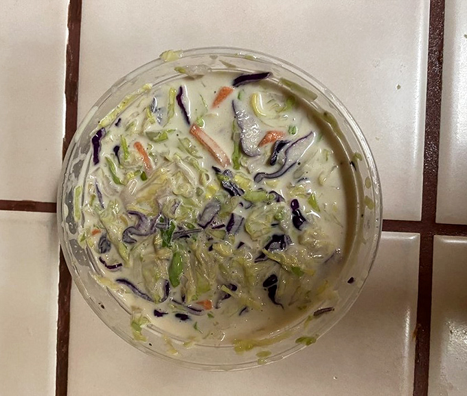 Fresh coleslaw that adds the perfect cool crunch to balance all that smoky heat.