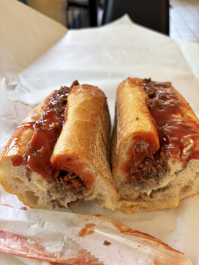 Meat, cheese, and bread—the holy trinity of sandwich perfection executed with the confidence of a place that doesn't need fancy tricks.