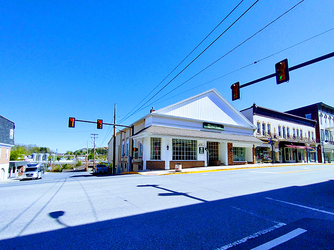 Even the banks in Bedford look inviting, housed in buildings with more character than most modern neighborhoods combined.