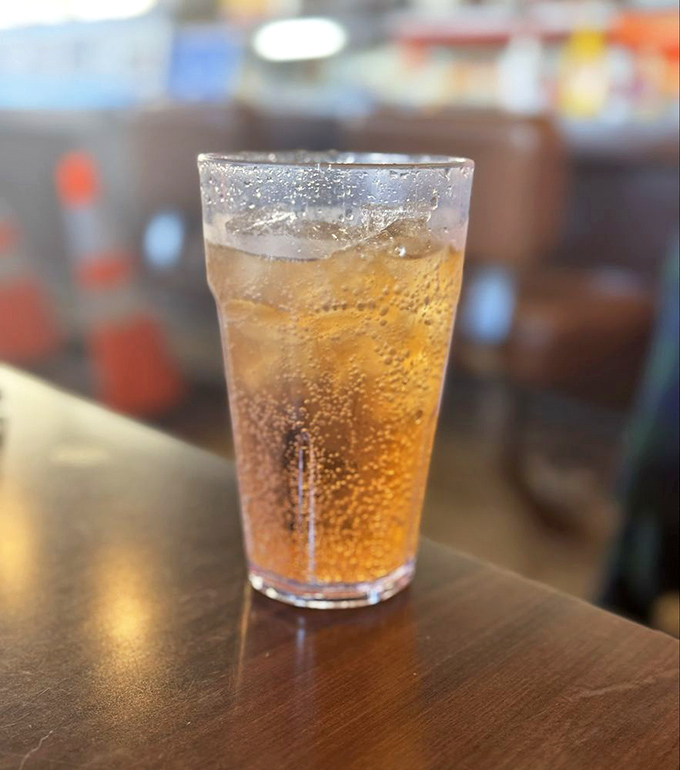 A proper cream soda at Langer's&mdash;fizzy, amber, and sweet&mdash;the perfect counterbalance to a rich pastrami sandwich.