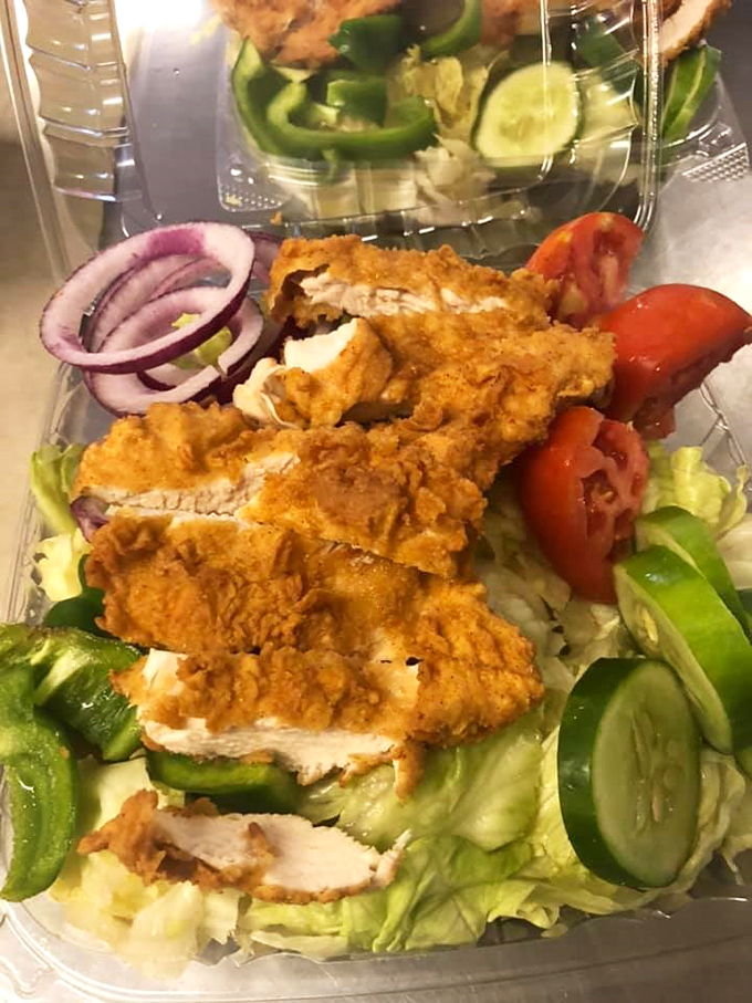 Who said salads can't be exciting? Crispy chicken brings the party to fresh vegetables in a dish that makes eating healthy feel like cheating.