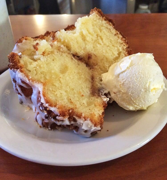Crumb cake that could make Marie Antoinette reconsider that whole "let them eat cake" thing.