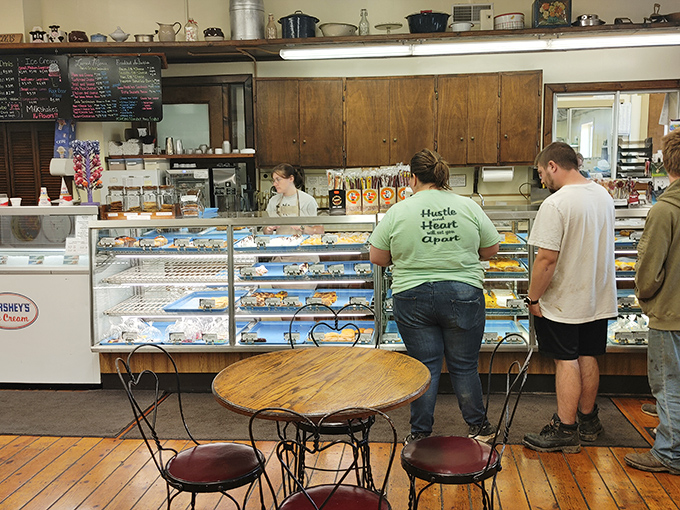 The universal language of anticipation&mdash;customers contemplating which delights will make the journey home. Some decisions are more important than others.