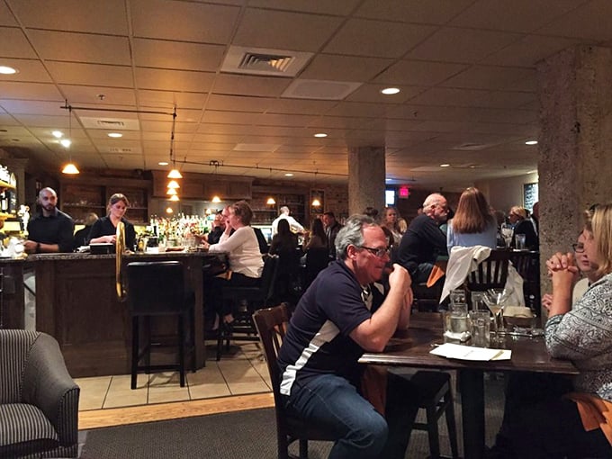 Where memories are made between bites. The bustling bar area proves good food brings people together better than any social media platform ever could.