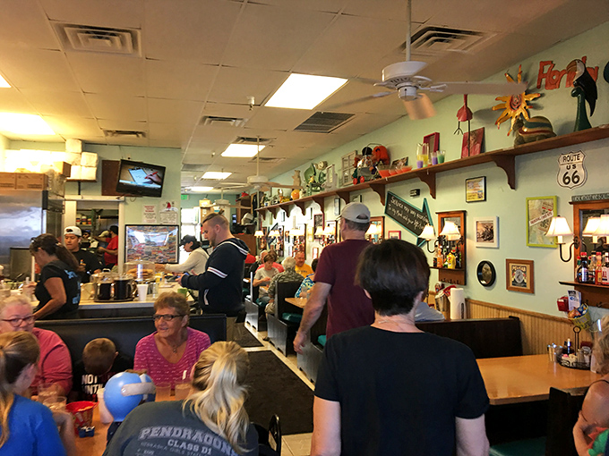 Where strangers become temporary breakfast companions, united by the universal language of "pass the syrup" and appreciative food mumbles.