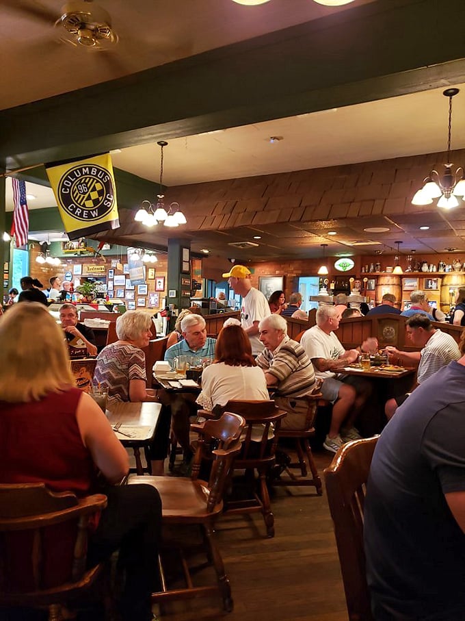 The dining room buzzes with the universal language of "mmm" as Columbus locals and visitors unite in pursuit of German delights.