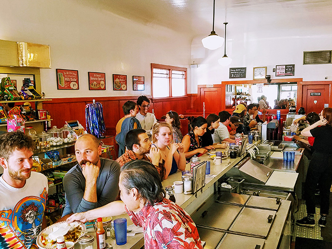 Weekend warriors line the counter, a cross-section of San Francisco waiting for their breakfast fix&mdash;some still wearing yesterday's clothes, others dressed for what comes next.