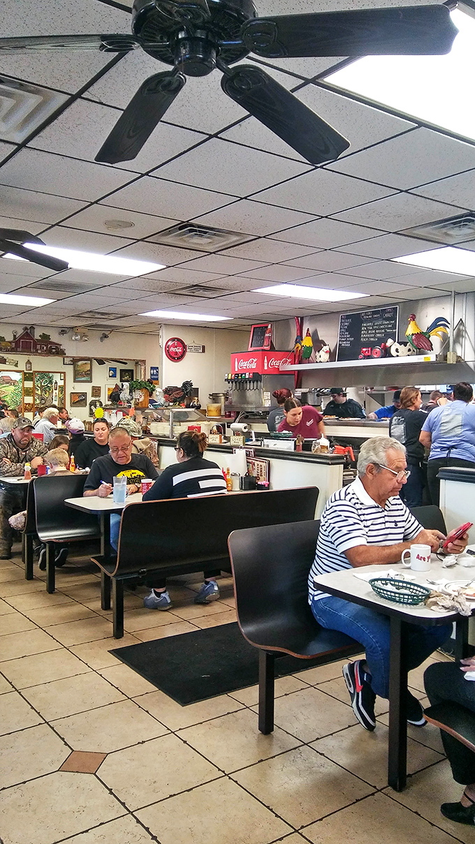 Where locals and tourists find common ground: the universal language of "please pass the hot sauce" transcends all differences.