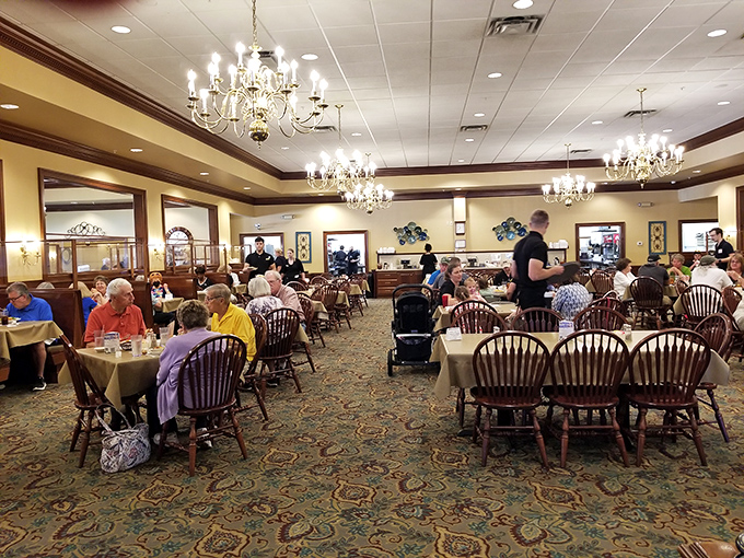 Where generations gather to break bread and make memories. Notice how nobody's looking at their phones? That's the power of good food.