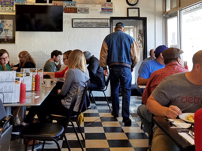 The true measure of any great diner&mdash;a diverse crowd of regulars and newcomers, all united by the universal language of good food.