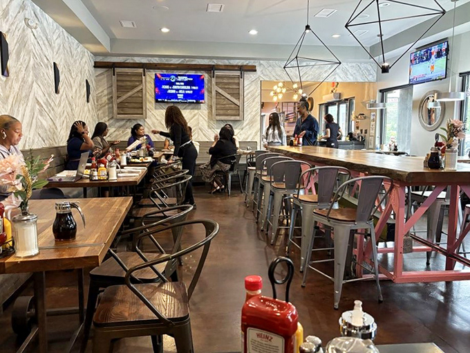 Where strangers become temporary dining companions. In Atlanta, good food has a way of turning "excuse me" into "pass the syrup, friend."