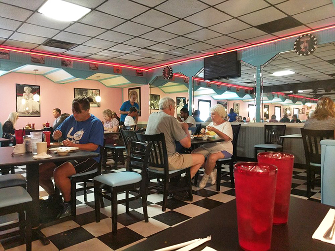 Where strangers become neighbors over coffee refills, proving that good food creates community faster than any social media platform.