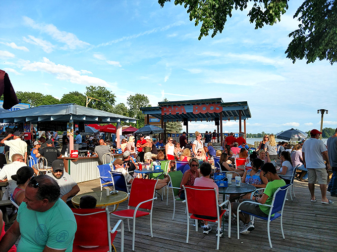 "Remember that night at Papa Boo's?" These folks are making memories that will outlast their sunburns.