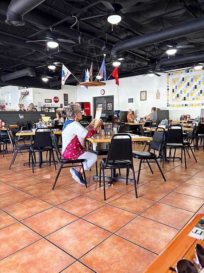 The spacious dining area offers plenty of room for both locals and tourists to experience breakfast nirvana without bumping elbows.