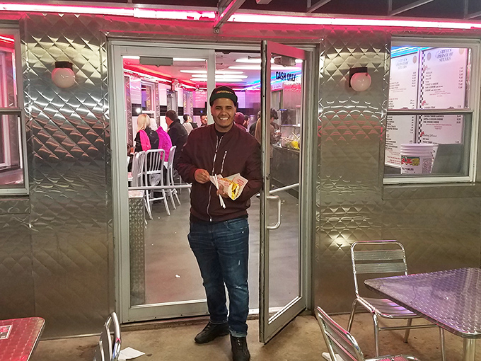 Happy customers exit with that unmistakable look of satisfaction&mdash;the universal expression of "I just had something really good."