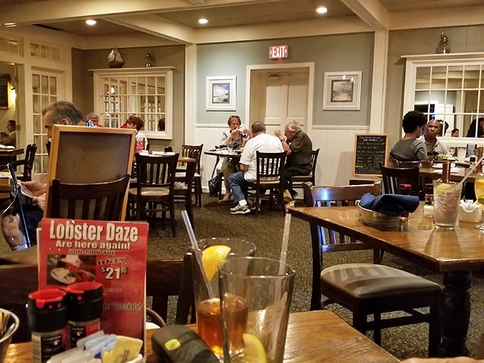 Where seafood stories are shared and memories made &ndash; notice how nobody's looking at their phones when there's lobster on the table.