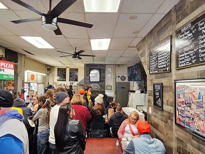 The crowd doesn't lie&mdash;when locals are willing to wait in line for pizza in a city full of options, you know you've found something special. 