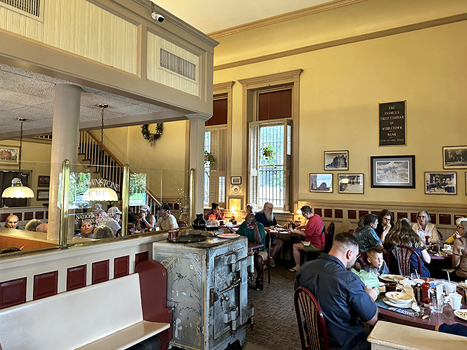 The kind of bustling lunch crowd that signals you've discovered a true local treasure worth sharing.