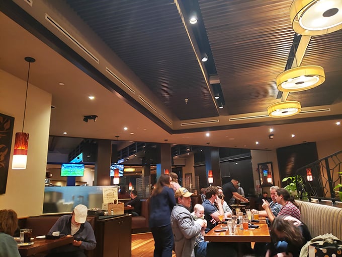 The dining room buzzes with conversation and clinking glasses &ndash; that magical restaurant energy where memories are made between bites.