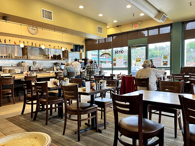 Morning rituals unfold at Neal's, where regulars claim their usual spots and newcomers become converts over plates of breakfast magic.