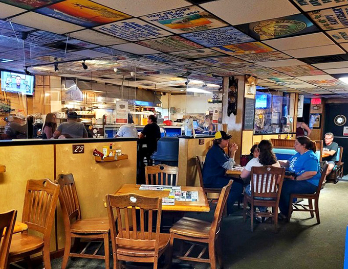 The dining room hums with the universal language of seafood satisfaction&mdash;forks diving, heads nodding, conversations flowing.