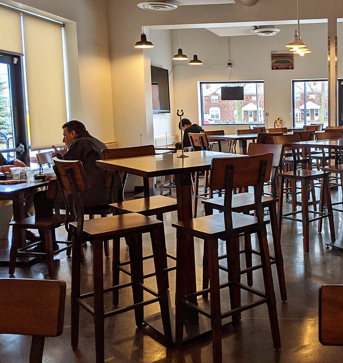 High-top tables and natural light create the perfect setting for that post-chicken food euphoria to settle in comfortably.