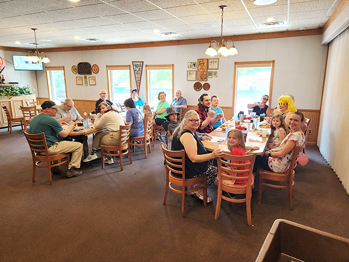Multi-generational gatherings around these tables aren't just meals—they're memory-making sessions with a side of excellent food.