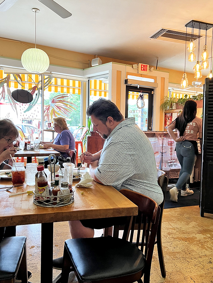 The universal language of good food brings together a diverse crowd, all united in the pursuit of exceptional breakfast.