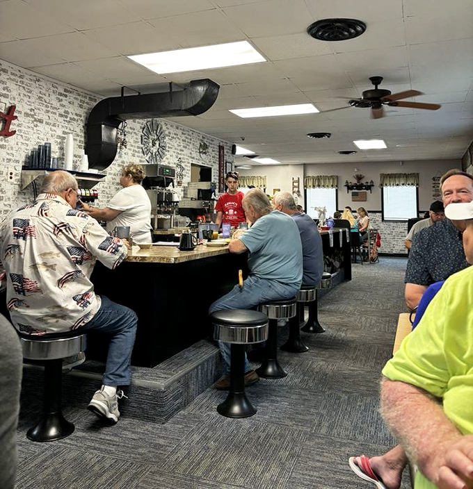 Local diners gather here like old friends, creating the warm atmosphere that makes every meal feel special.