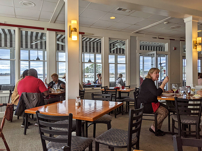 Where locals and visitors break bread together, united by the universal language of "mmm" and "pass the Old Bay, please."